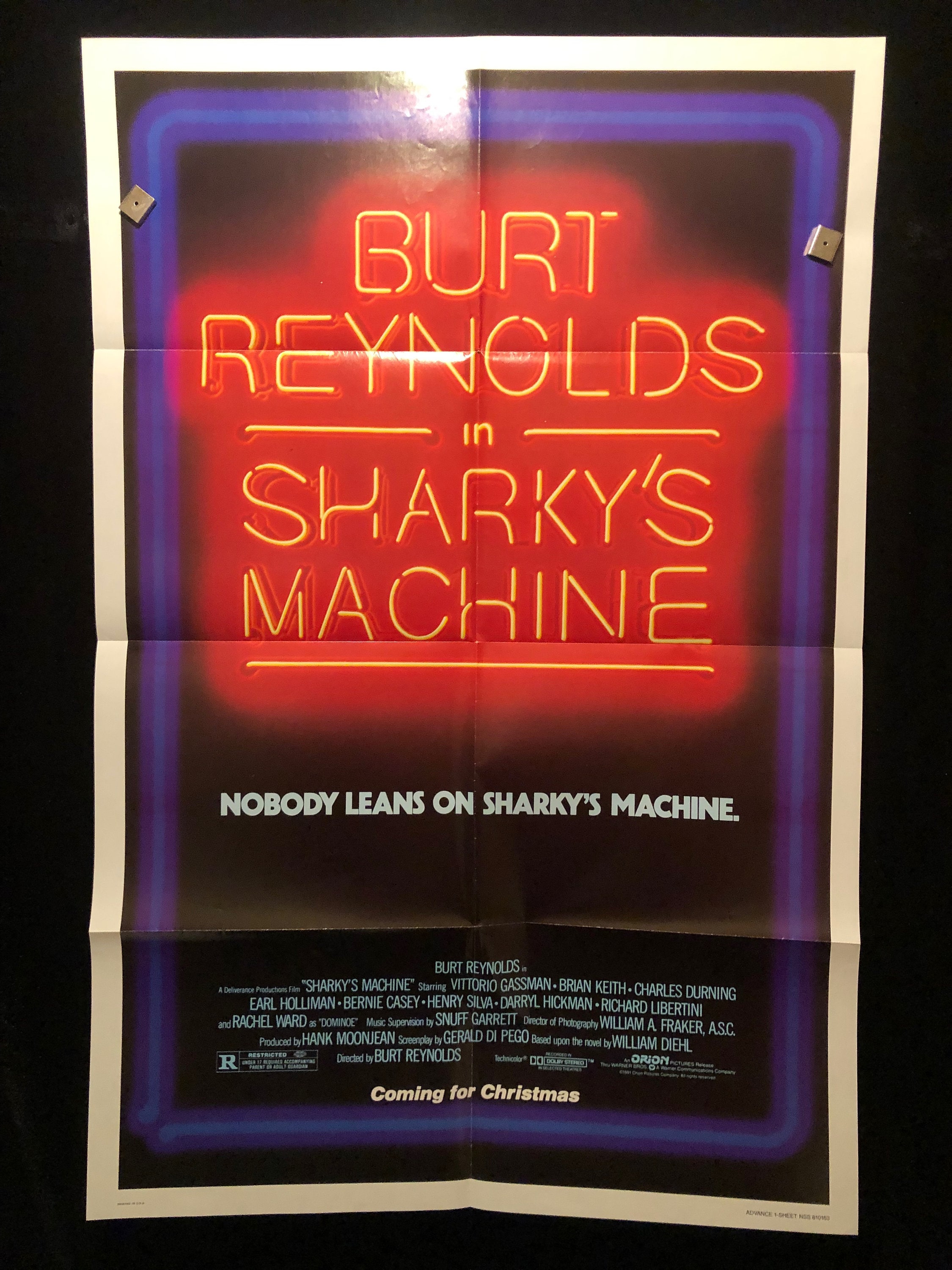 Original 1981 Sharky's Machine One Sheet Movie Poster Advance, Burt ...