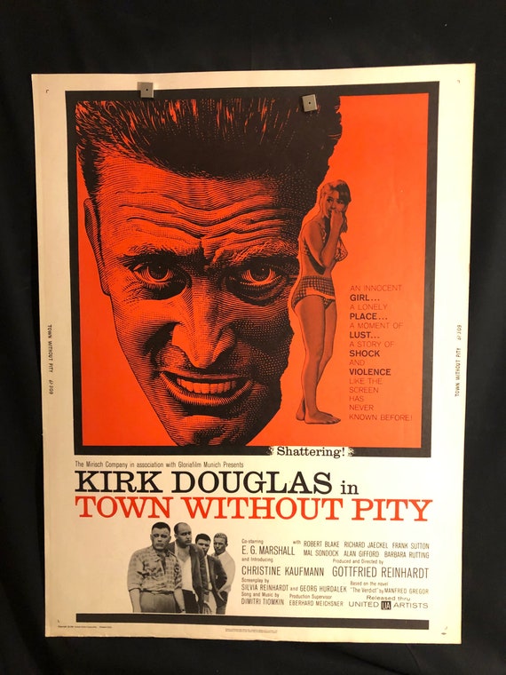 Original 1961 Town Without Pity 30x40 Movie Poster Kirk | Etsy