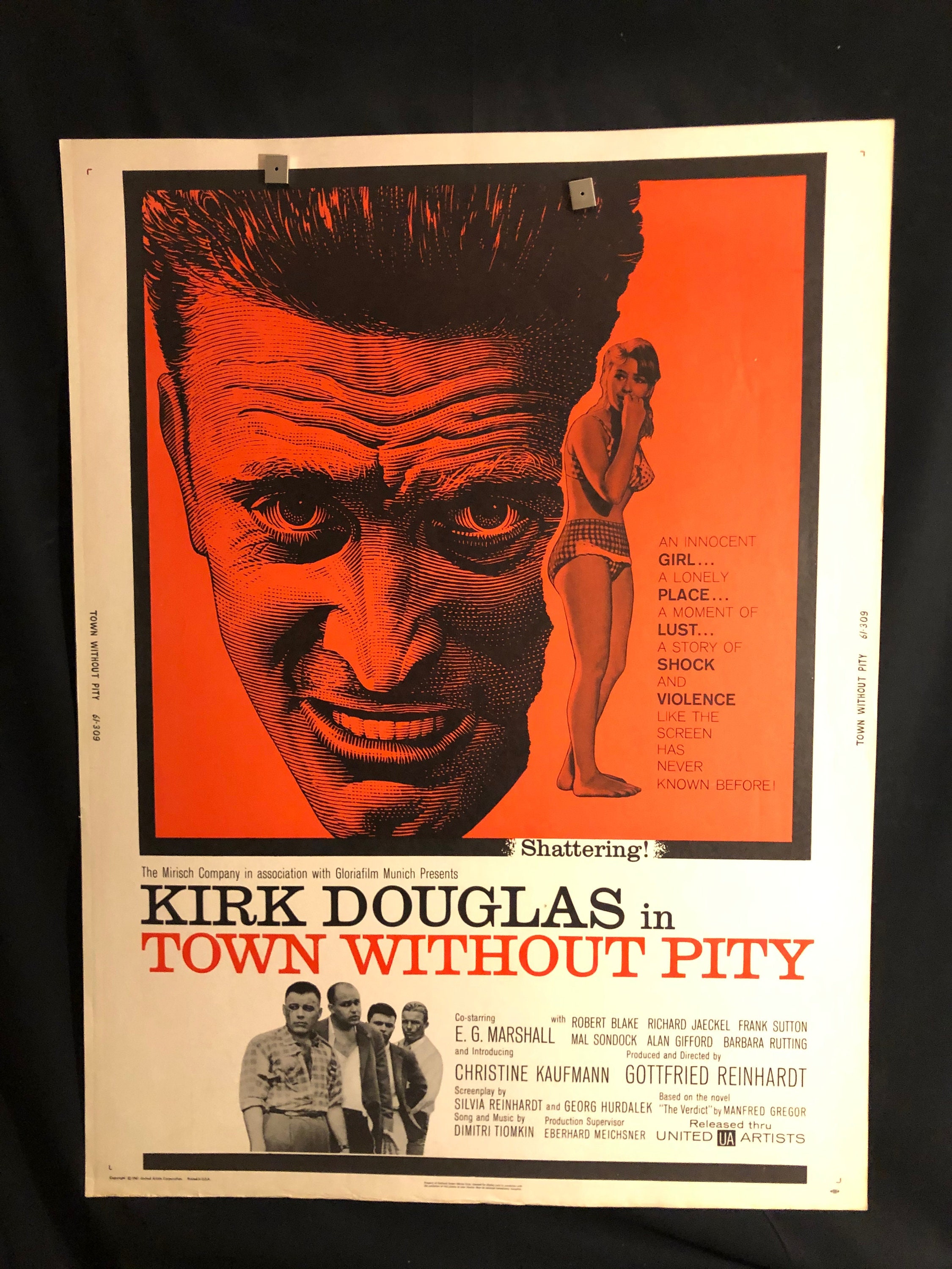 Original 1961 Town Without Pity 30x40 Movie Poster Kirk - Etsy