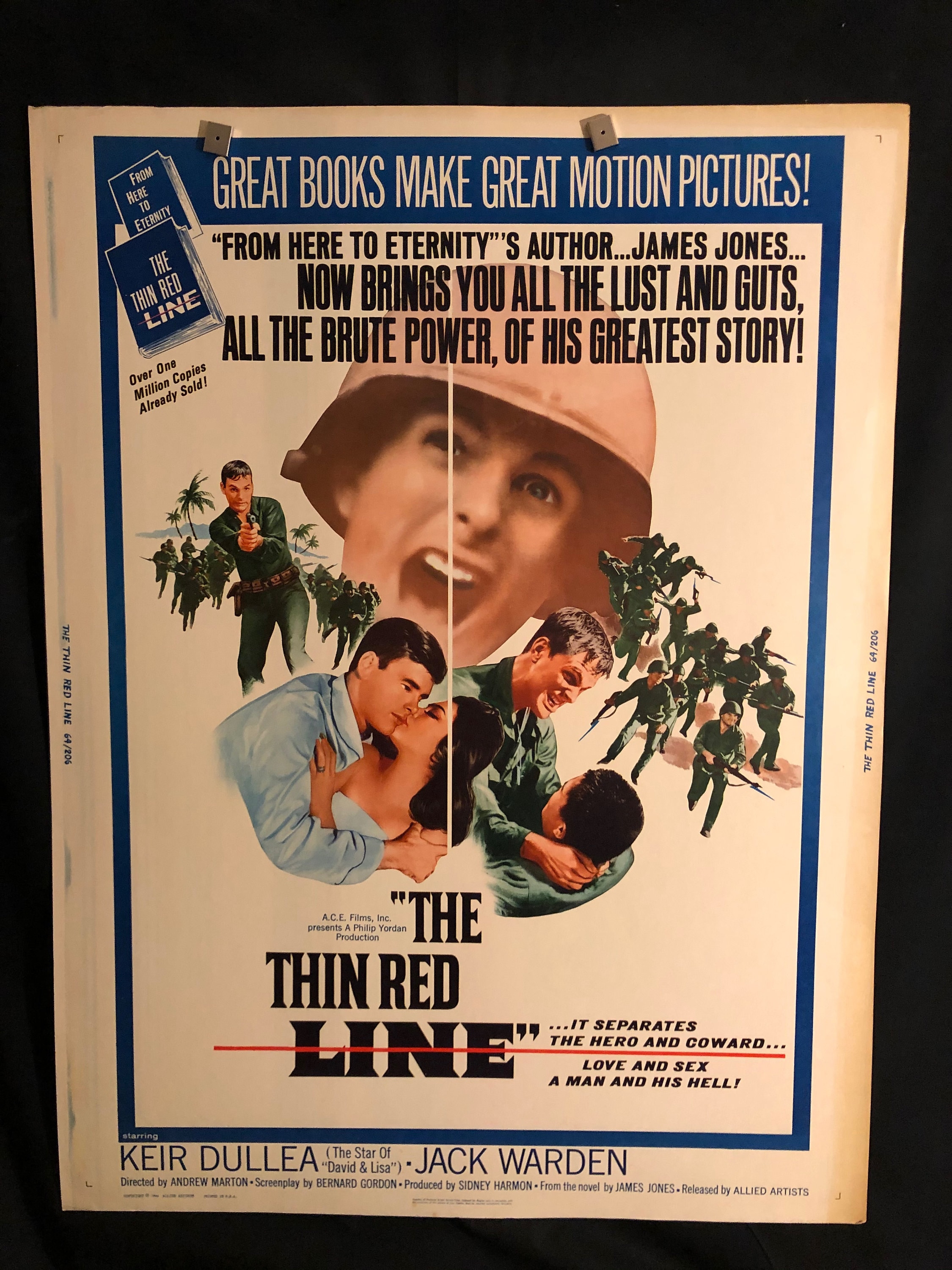 Original 1964 the Thin Red Line 30x40 Movie Poster WW2 Army - Etsy