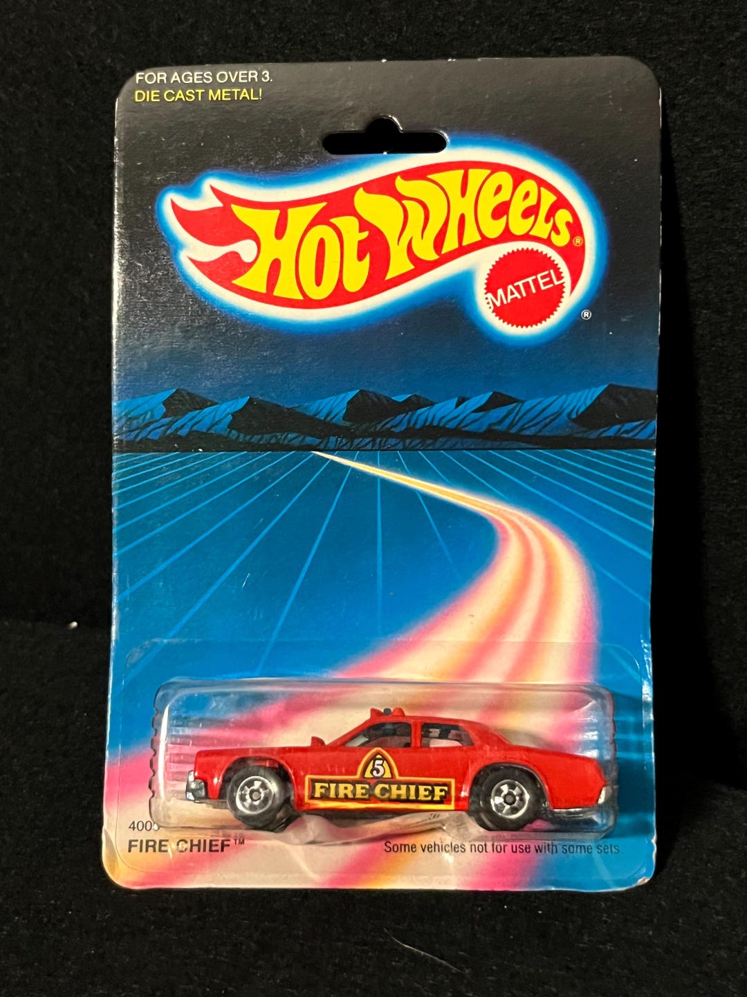 Original Hot Wheels Fire Chief Car Red #4005 Mattel NEW Sealed Toy 1988 ...