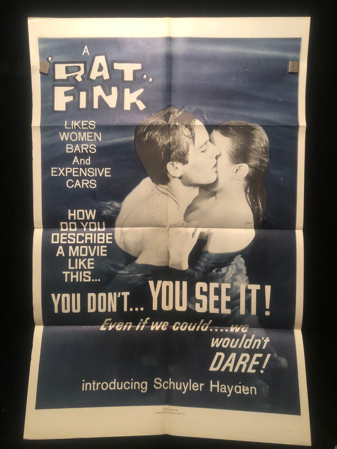 Original 1965 A Rat Fink One Sheet Movie Poster Sexploitation Noir ...