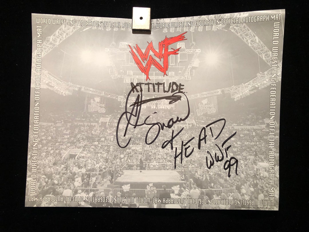 Original 1999 Original Al Snow & Head Signed Autographed WWE WWF ...