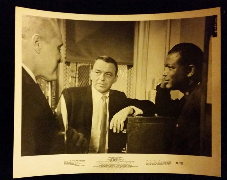 Original 1968 the Detective Frank Sinatra 8x10 Movie Photo Photograph ...