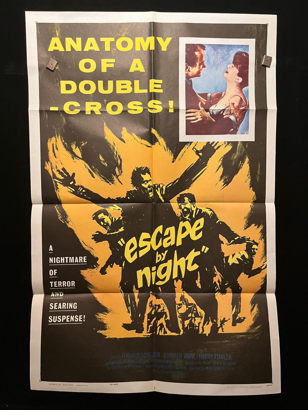Original 1964 Escape by Night One Sheet Movie Poster Noir, Crime, Mob ...