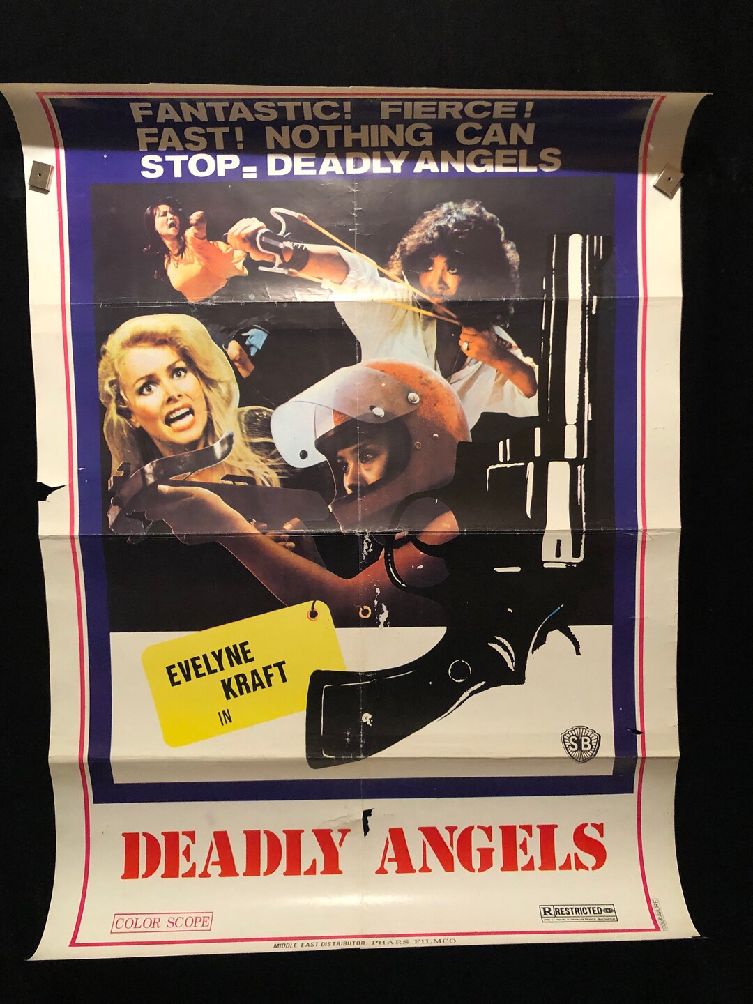 Original 1976 Deadly Angels Lebanese One Sheet Movie Poster ...