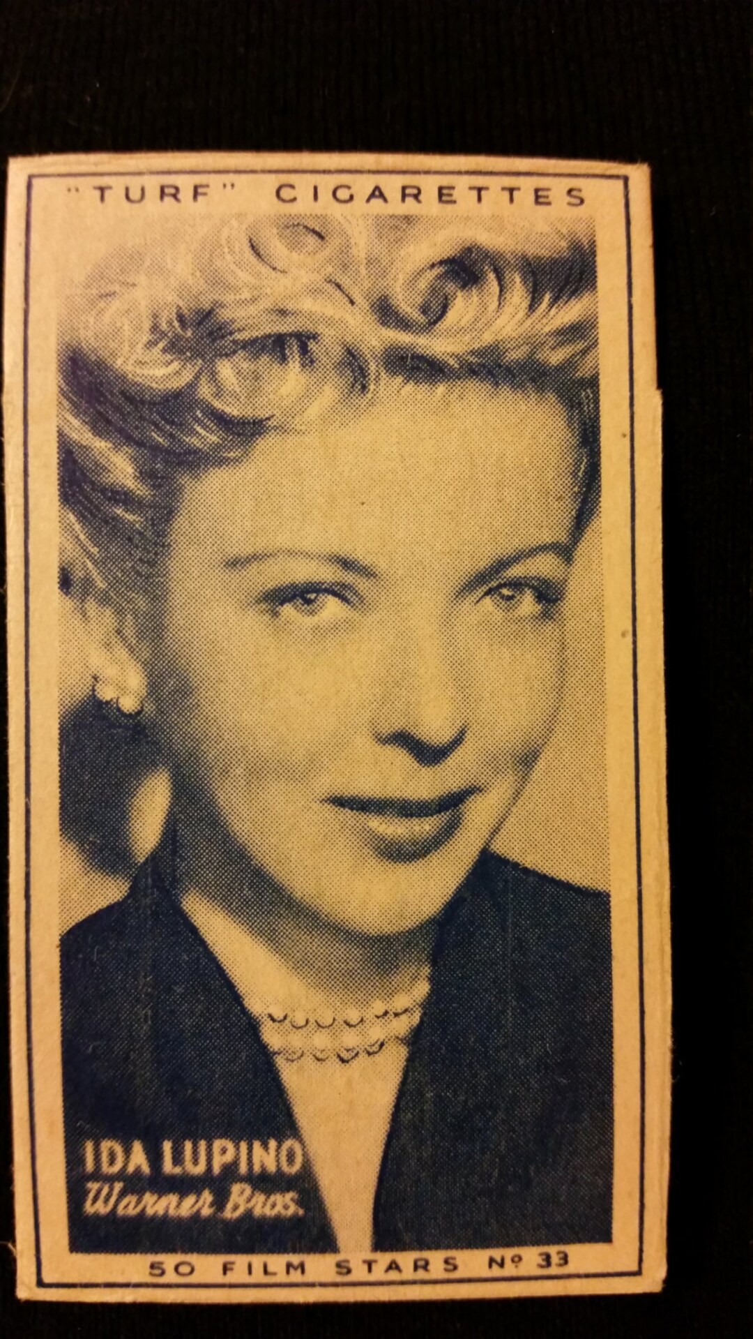 Original 1947 Ida Lupino Turf Cigarette Card Warner Bros - Etsy