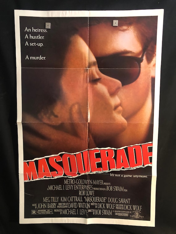 Original 1988 Masquerade One Sheet Movie Poster Rob Lowe Meg | Etsy