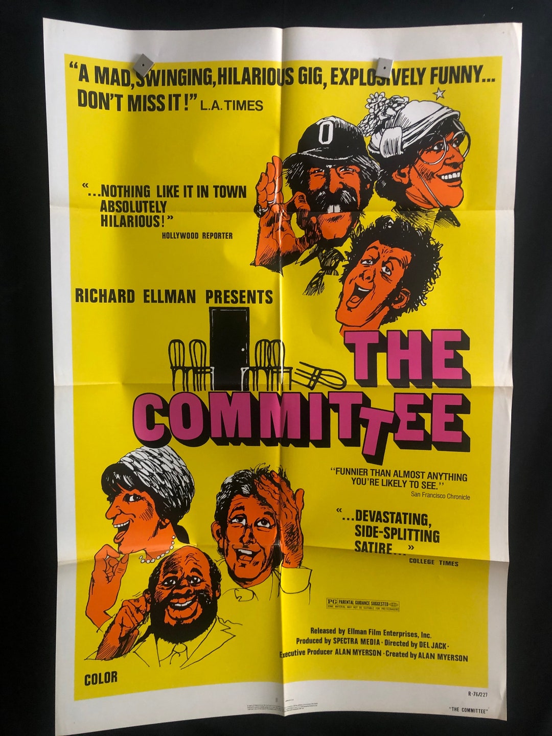 Original 1976 the Committee One Sheet Movie Poster, Blaxploitation ...