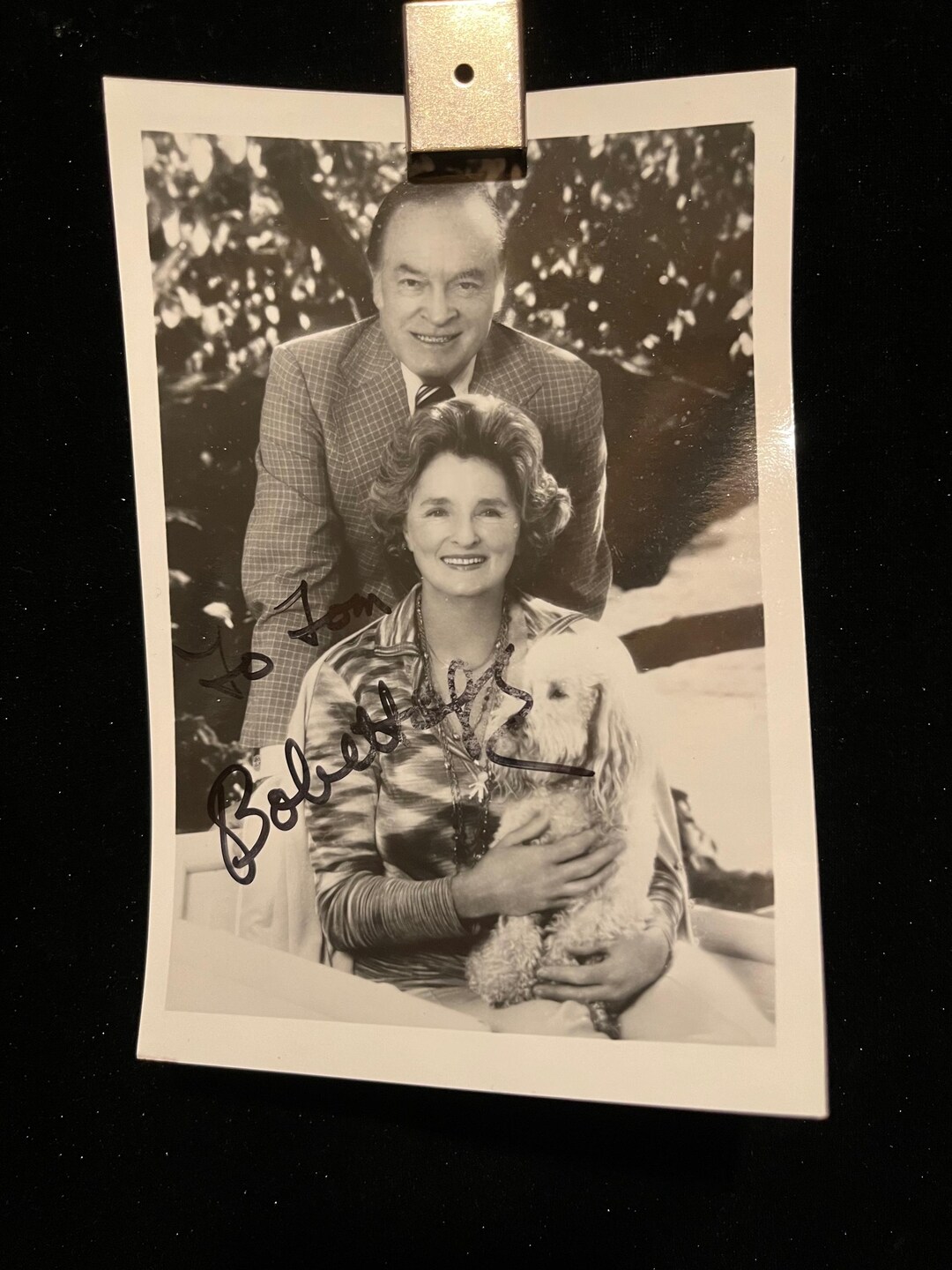 Original 1970s Bob Hope Signed Autographed 4x6 Photo Photograph W COA ...