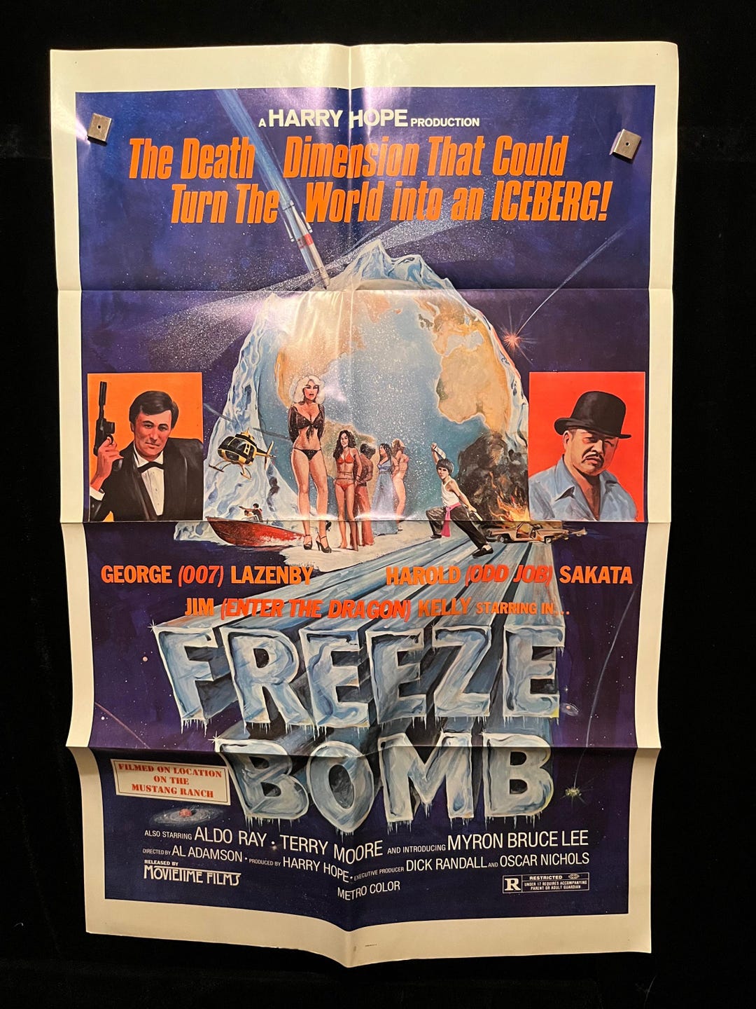 Original 1978 Freeze Bomb Death Dimension Kill Factor One Sheet Movie ...