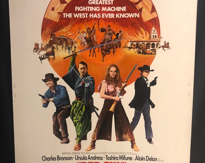 Original 1971 Red Sun 30x40 Movie Poster, Charles Bronson, Ursula ...