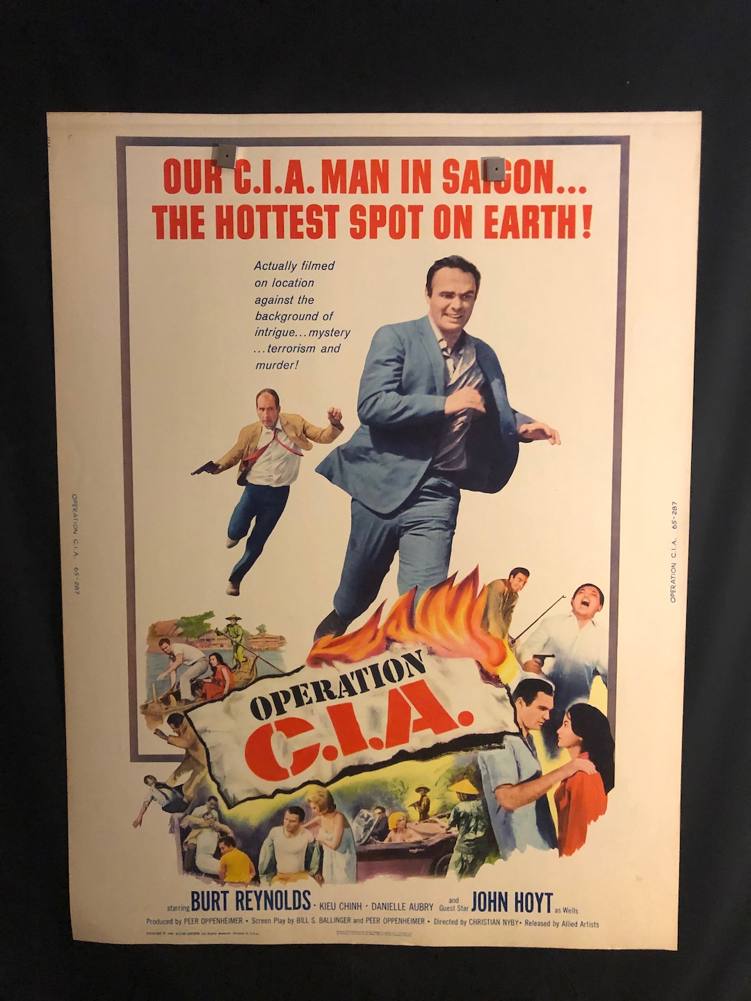 Original 1965 Operation C.I.A. 30x40 Movie Poster, CIA, Spy, Burt ...