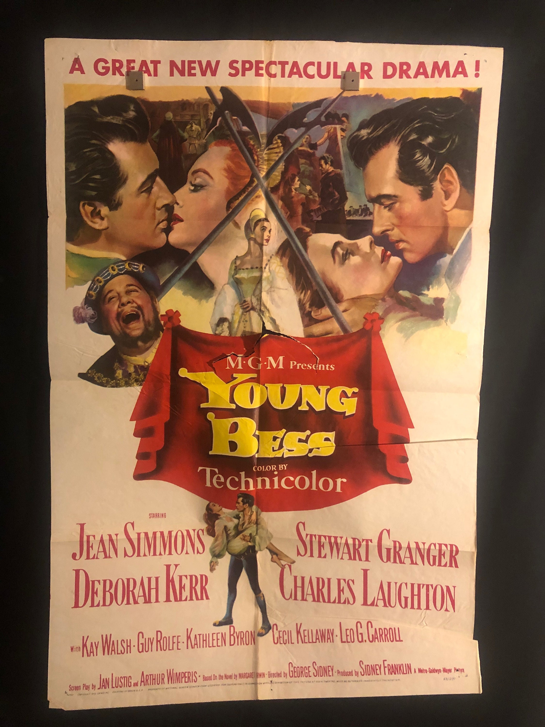 Original 1953 Young Bess One Sheet Movie Poster Stewart - Etsy