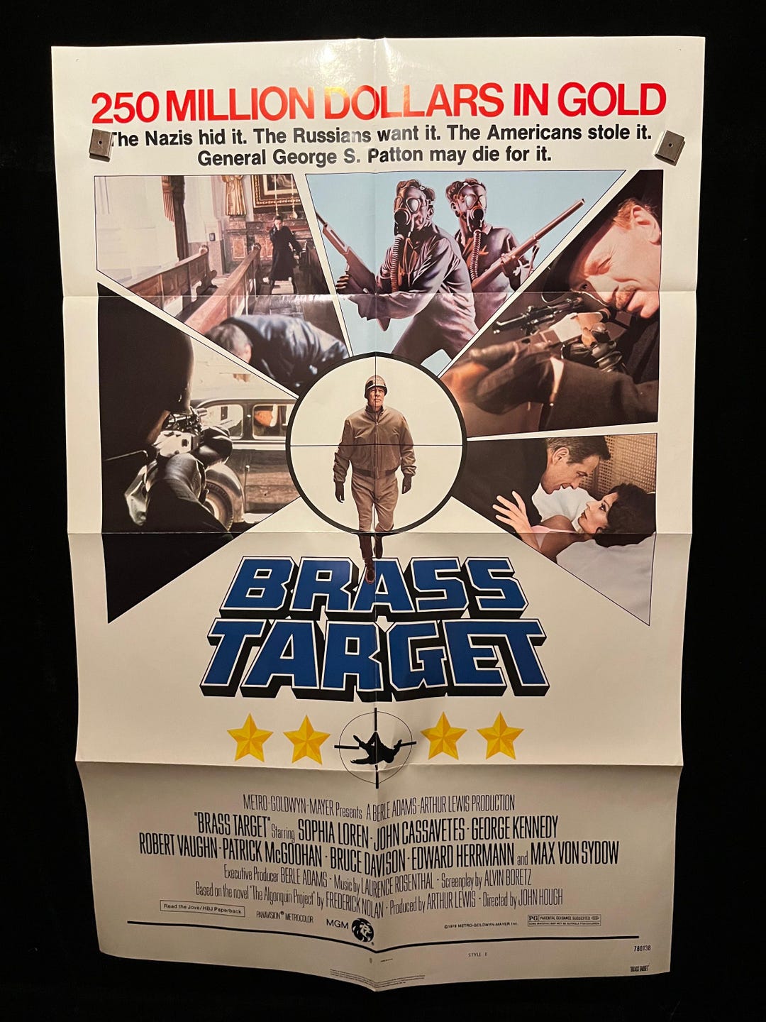 Original 1978 Brass Target One Sheet Movie Poster, Sophia Loren, War, WW2, Army, Soldier - Etsy