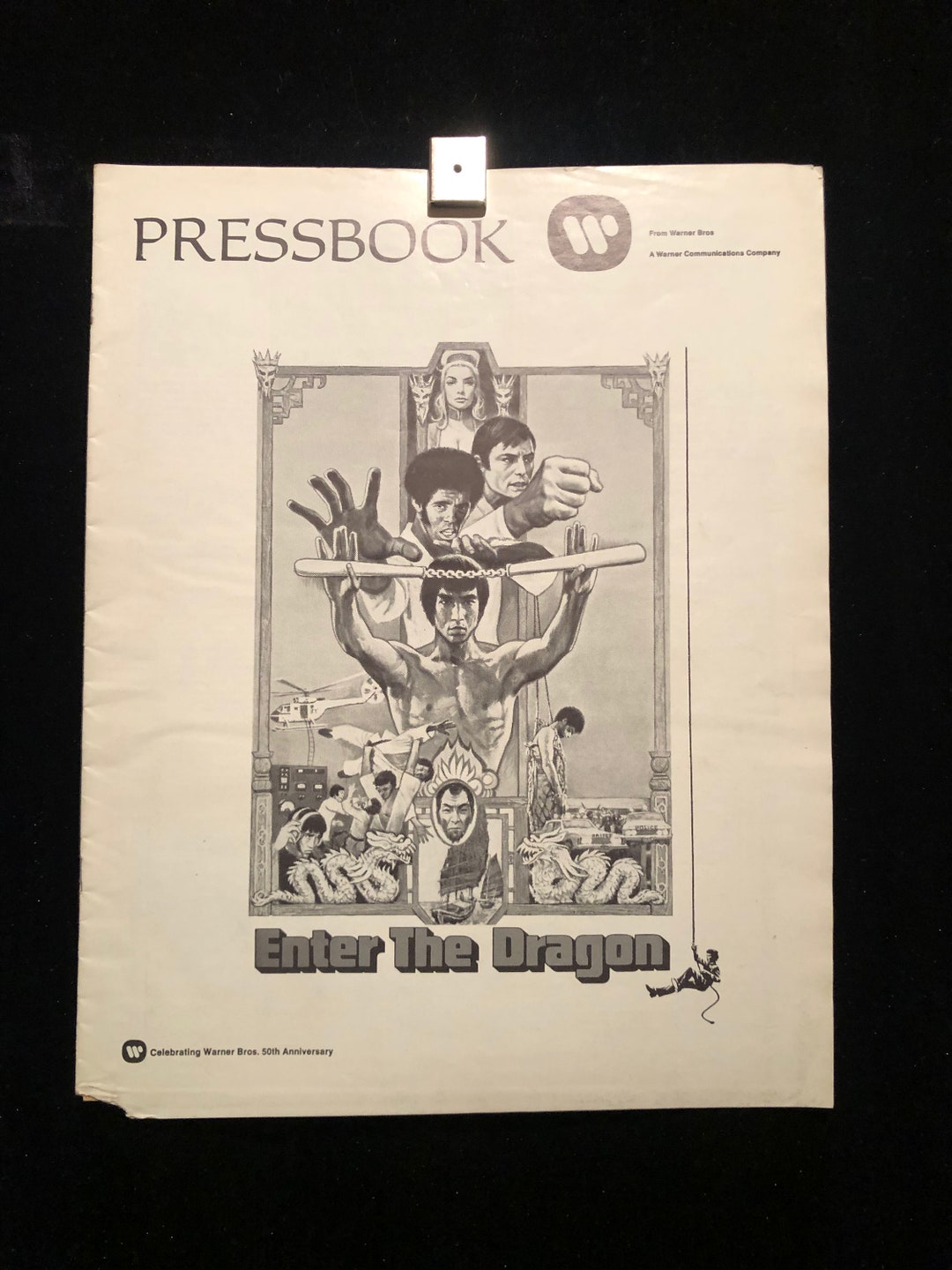 Original 1973 Enter the Dragon Program Pressbook Bruce Lee Kung Fu ...