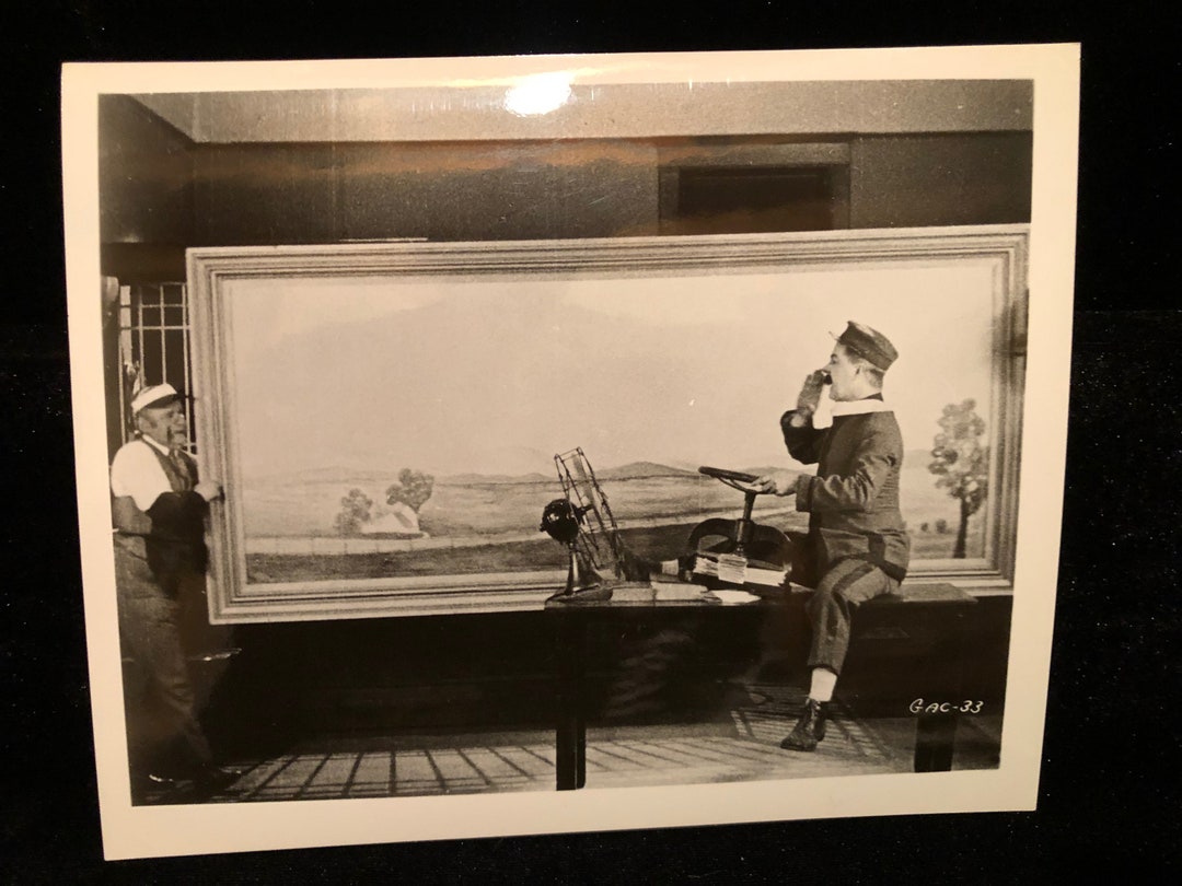 Original 1960R Ben Turpin 8x10 Movie Press Black & White Photo Candid ...