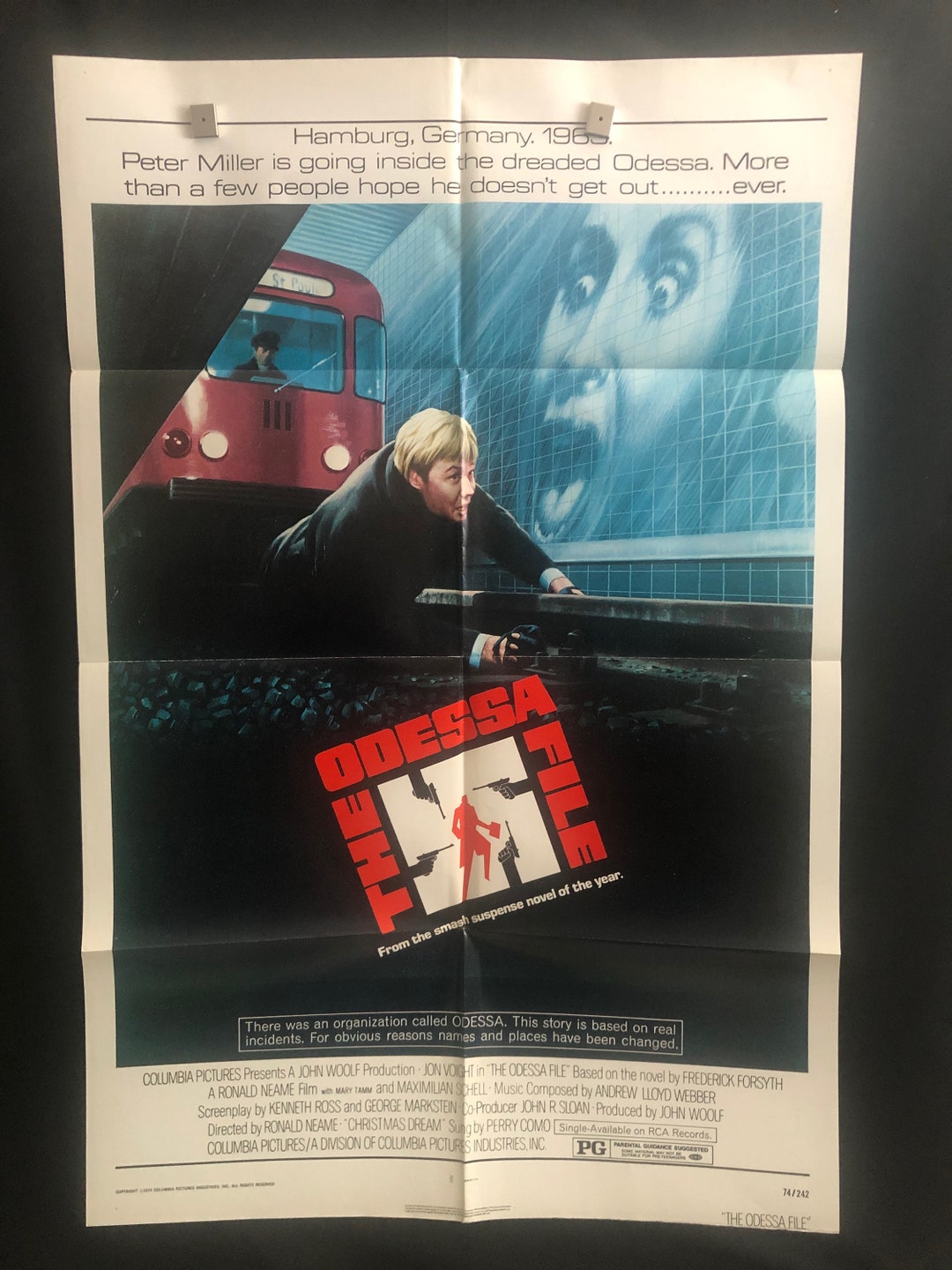 Original 1974 the Odessa File One Sheet Movie Poster, Jon Voight - Etsy