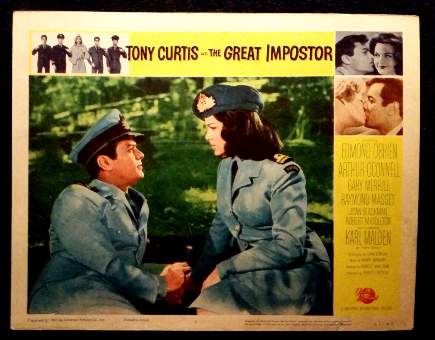 Original 1961 the Great Impostor 2 Lobby Card Movie Poster Set, Tony ...