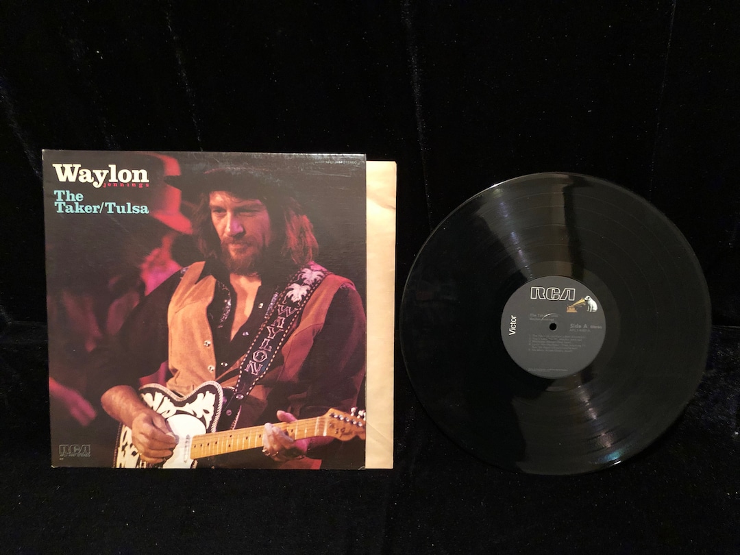Original 1978 Waylon Jennings the Taker/tulsa LP Vinyl Record AFL14487 ...