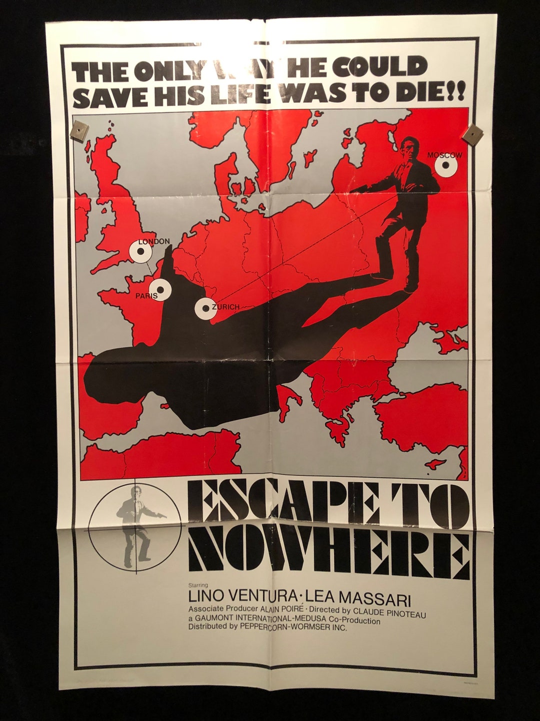 Original 1973 Escape to Nowhere Silent One One Sheet Movie Poster, Lino ...
