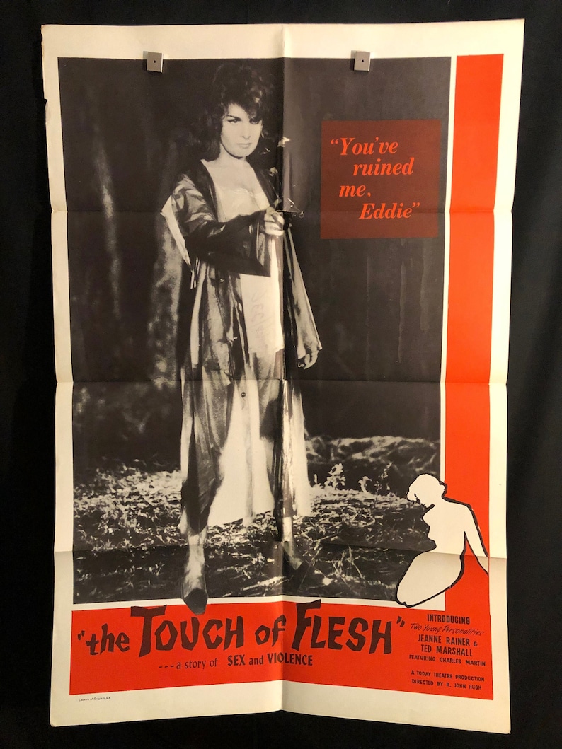 Original 1960 Touch of Flesh One Sheet Movie Poster Sexploitation, Sex ...