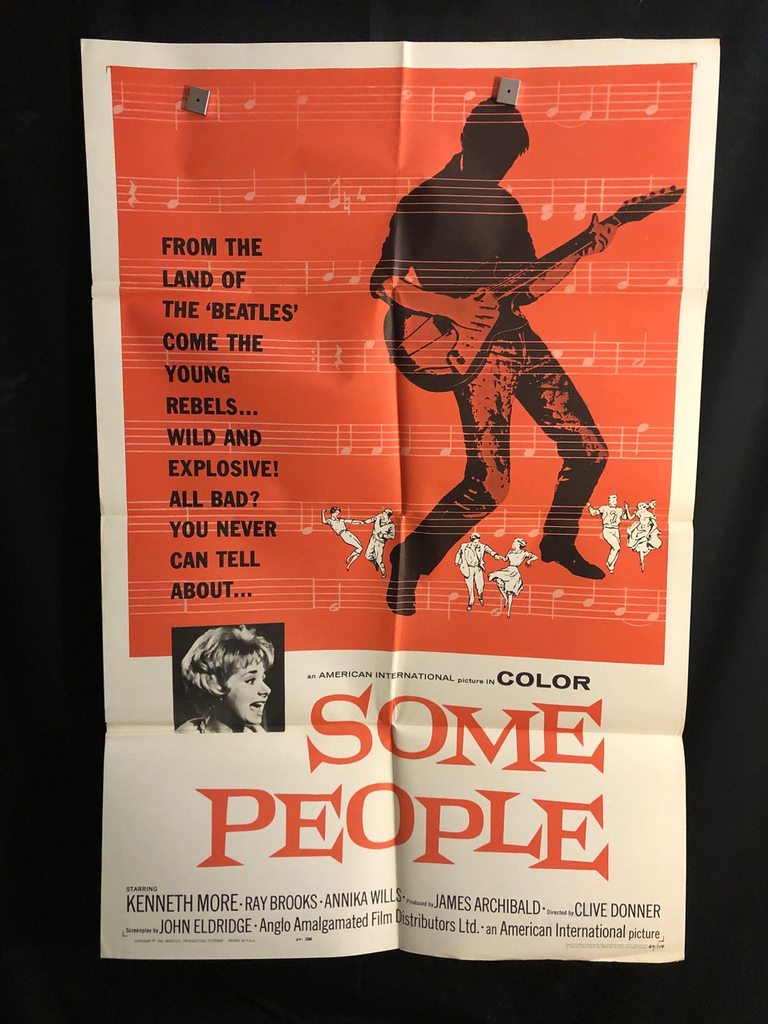 Original 1964 Some People One Sheet Movie Poster, the Beatles, Rock ...