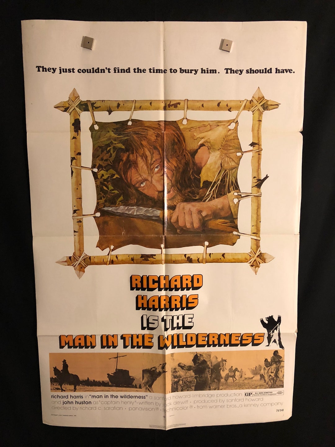 Original 1971 Man in the Wilderness One Sheet Movie Poster Richard ...