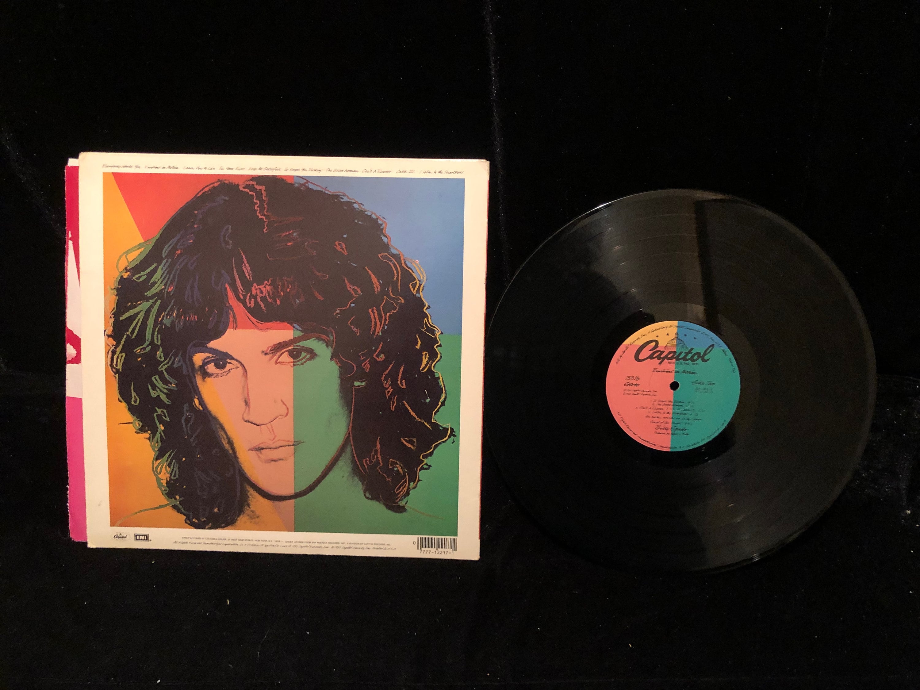 Original 1982 Billy Squier Emotions in Motion Vinyl Record LP Album ...