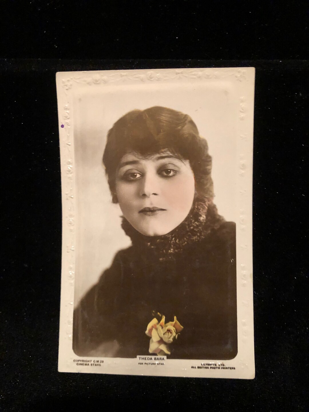Original 1920s Theda Bara Vintage Postcard Photograph Black & White ...