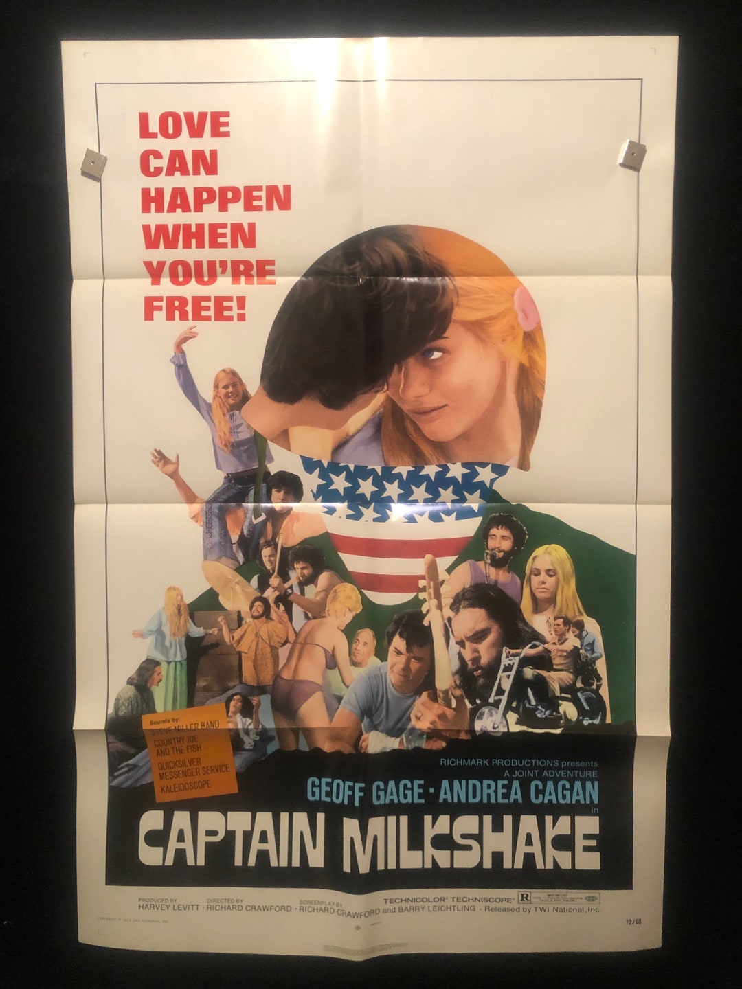 Original 1972 Captain Milkshake One Sheet Movie Poster Geoff Gage ...