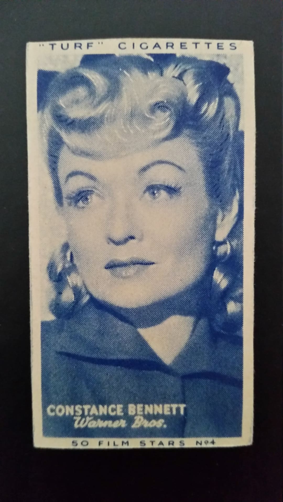 Original 1947 Constance Bennett Turf Cigarette Card, Movie, Hollywood ...