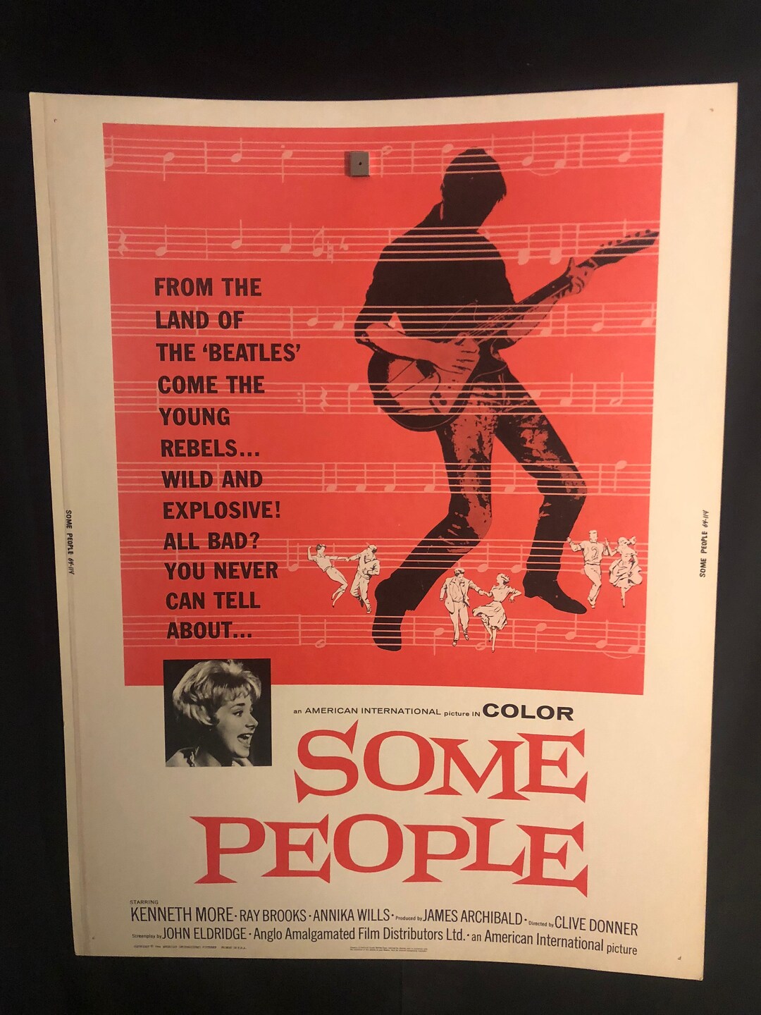Original 1964 Some People 30x40 Movie Poster, the Beatles, Rock & Roll ...