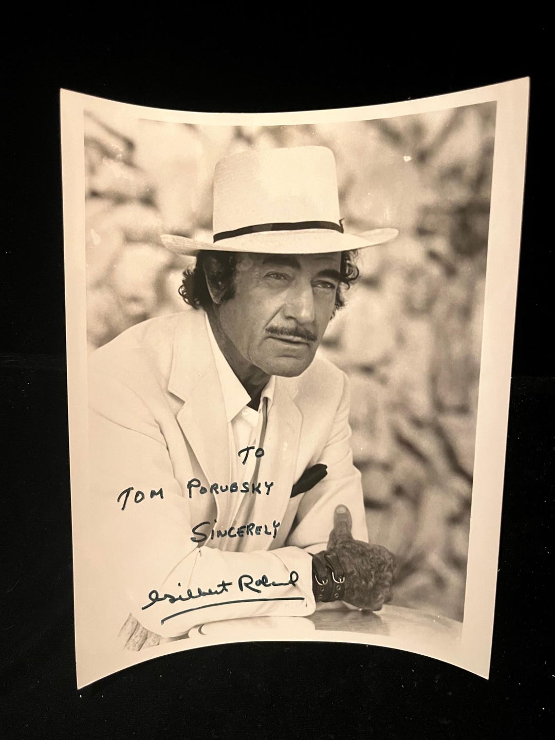 Original 1970s Gilbert Roland Signed Autographed 8x10 Photograph Photo ...