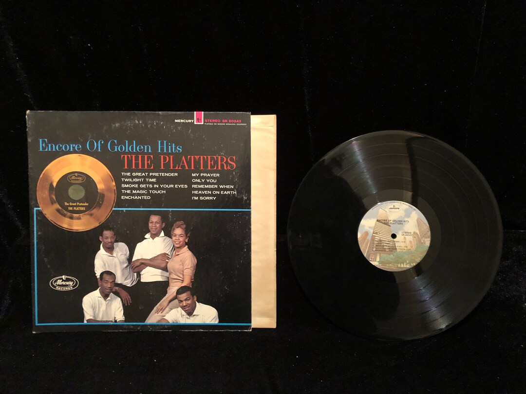 Original 1960 the Platters Encore of Golden Hits LP Vinyl Record ...