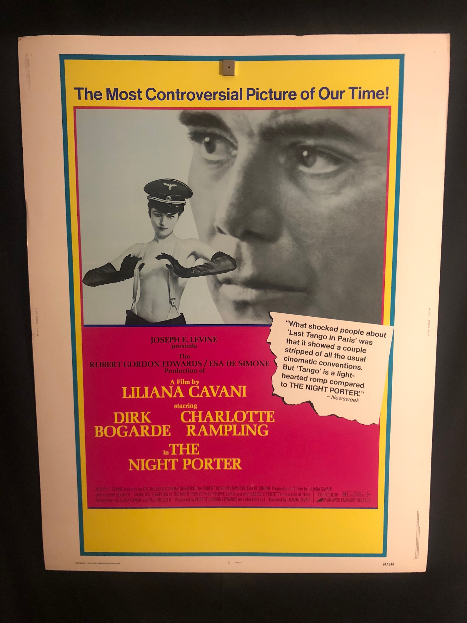 Original 1974 the Night Porter 30x40 Movie Poster Dirk - Etsy