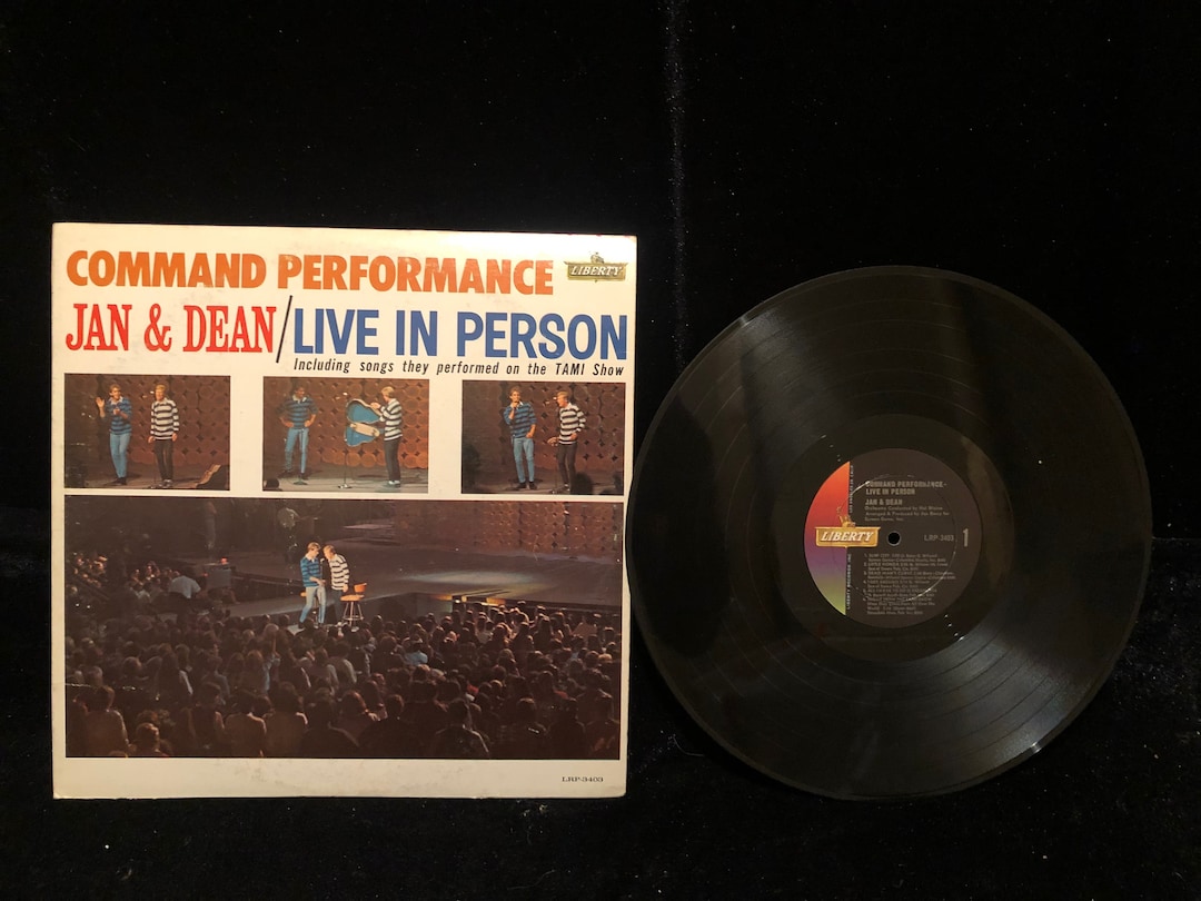Original 1965 Jan & Dean Live in Person Vinyl Record LP LRP 3403 Liberty Tami Show - Etsy