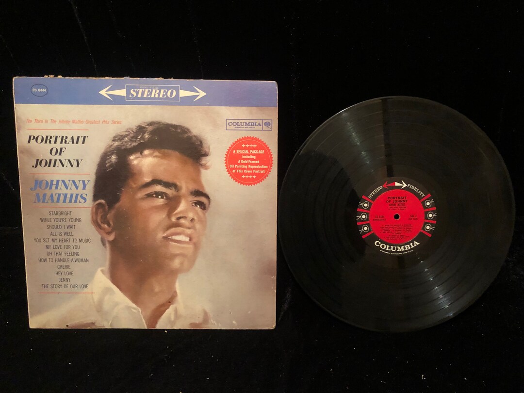 Original Vintage 1961 Johnny Mathis Portrait of Johnny Vinyl Record LP ...