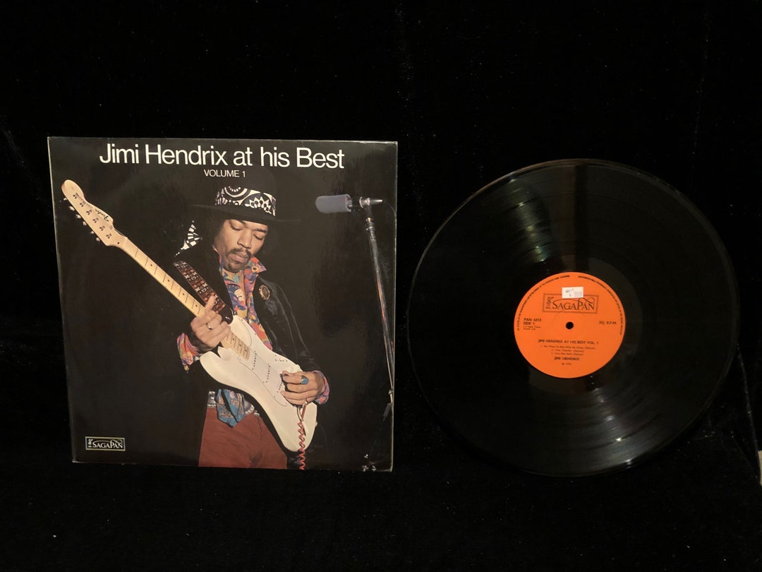 Original 1972 Jimi Hendrix at His Best Volume 1 LP Vinyl Record Album ...