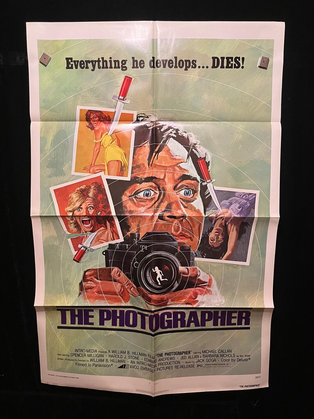Original 1976 the Photographer One Sheet Movie Poster Horror Michael ...
