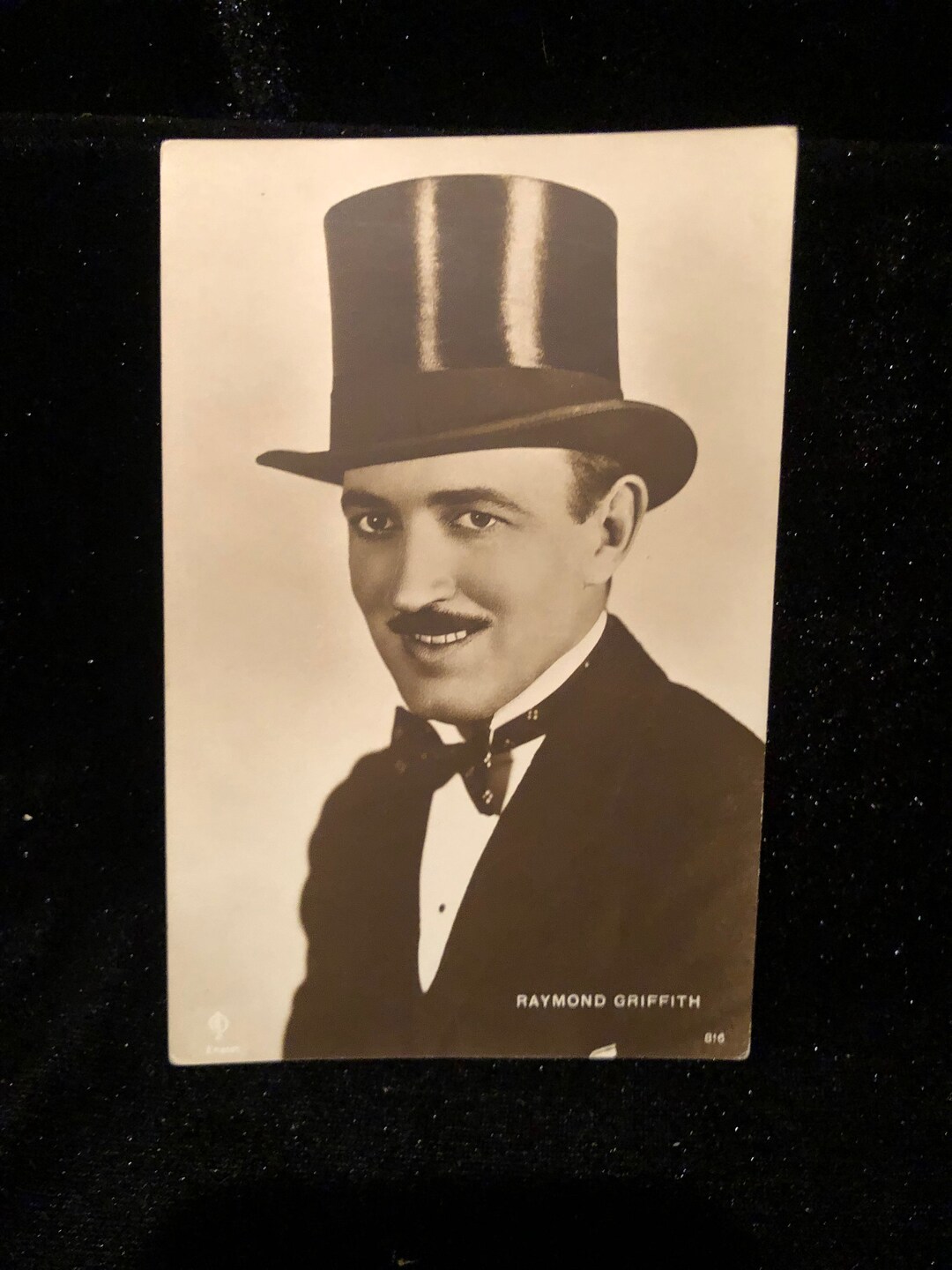 Foto original de 1920 de Raymond Griffith Fan Fan Postal en blanco y ...