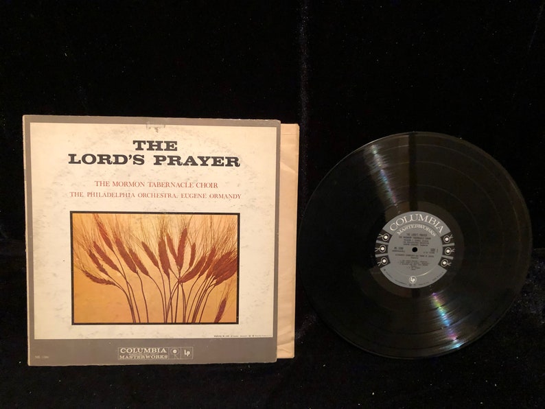 Original 1958 the Lords Prayer Mormon Tabernacle Choir Ormandy LP Vinyl ...