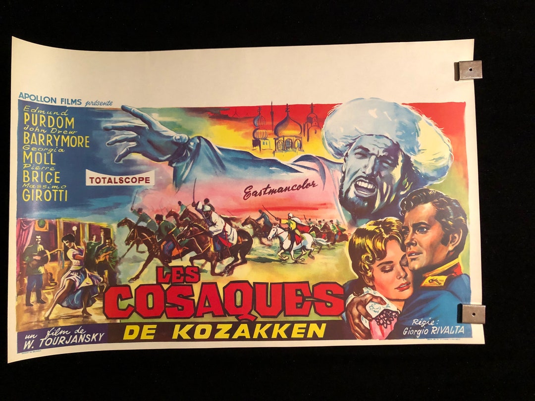 Original 1960 the Cossacks Belgian Movie Poster Edmund Purdom John ...