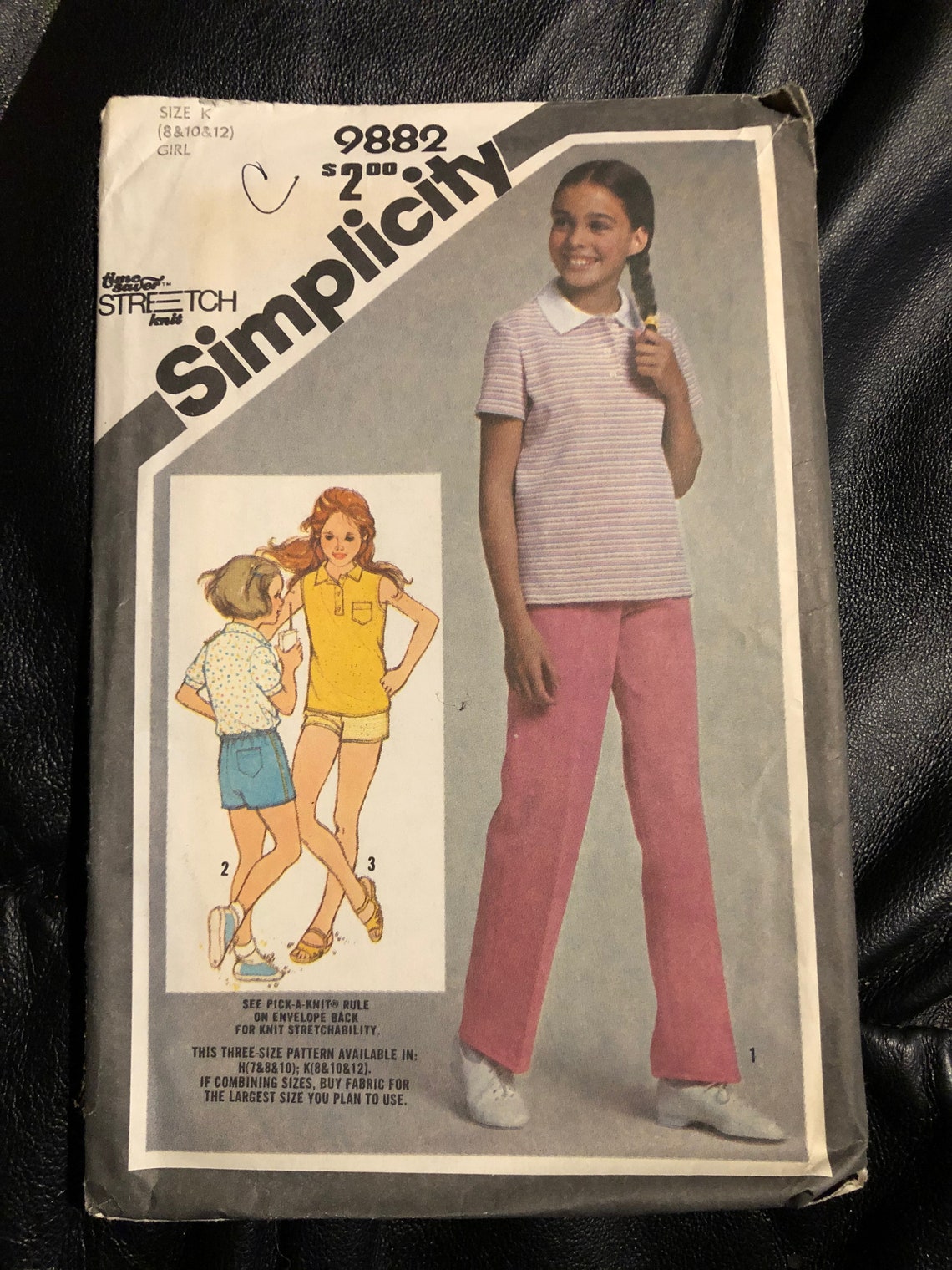 Original 1980 Simplicity Vintage Sewing Pattern 9882 Girl Size - Etsy