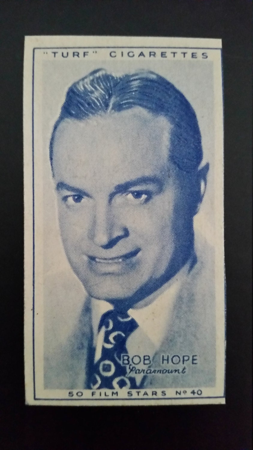 Original 1947 Bob Hope Turf Cigarette Card Hollywood Movie - Etsy