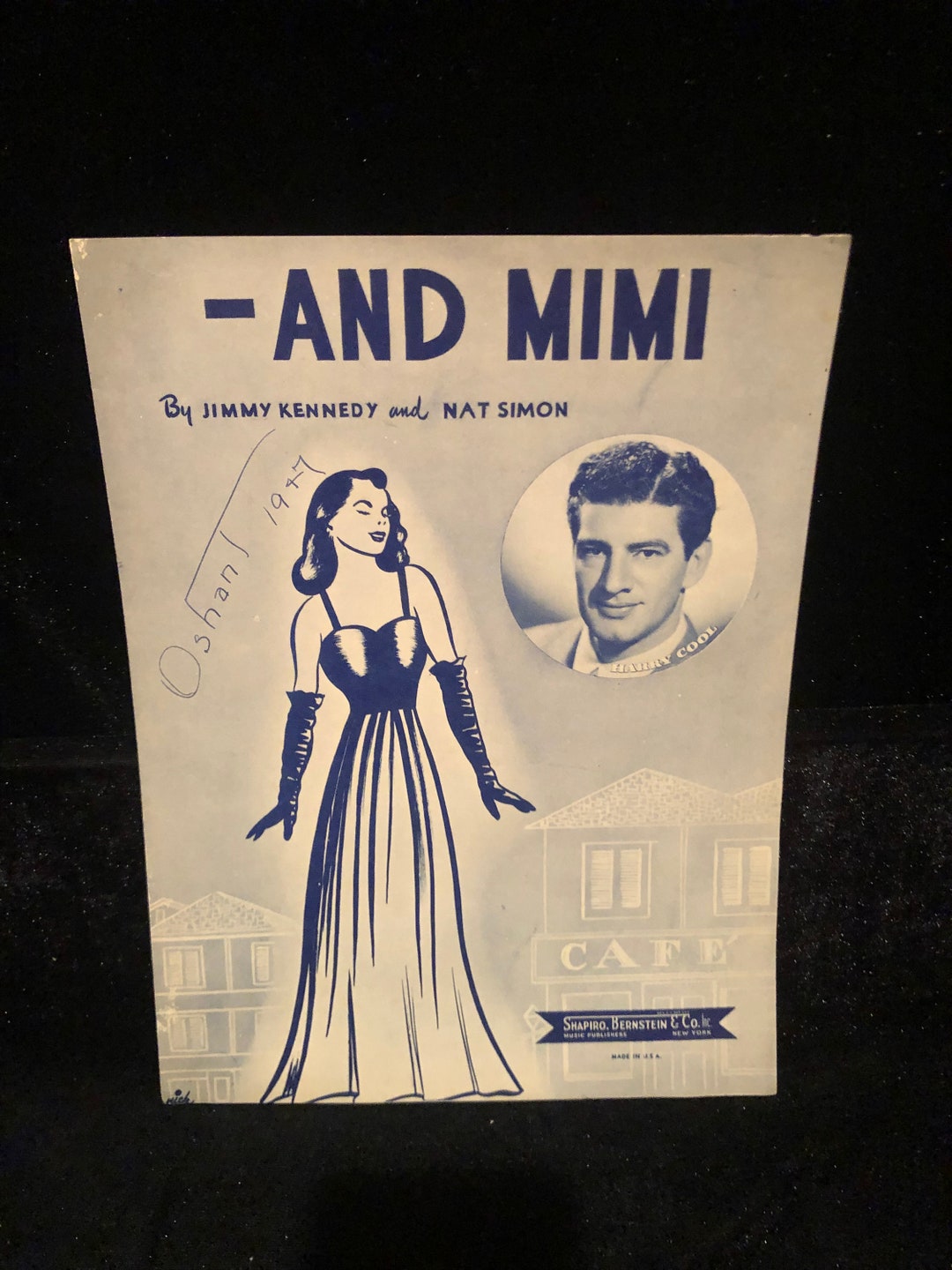 Original 1947 and Mimi Movie Piano Sheet Music Book Jimmy Kennedy, Nat ...