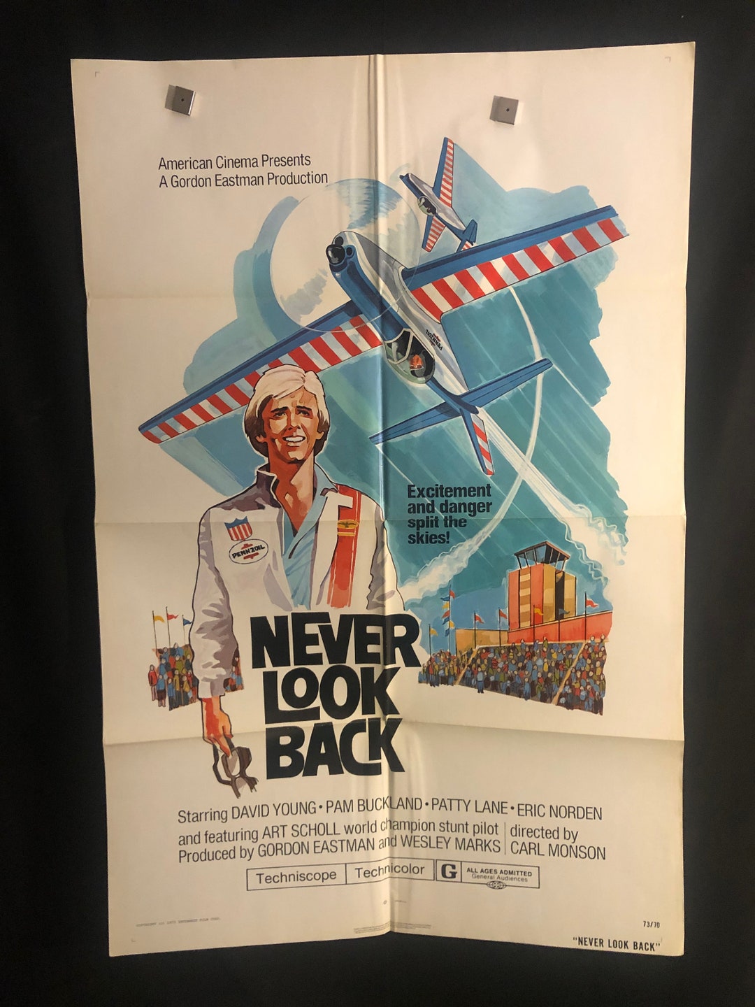 Original 1973 Never Looking Back One Sheet Movie Poster David Young ...