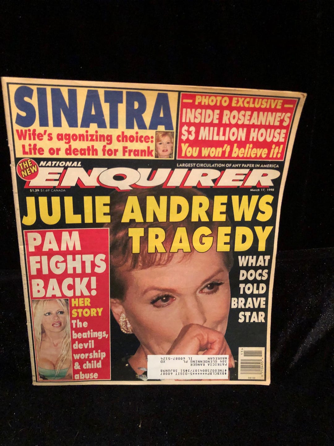The National Enquirer Magazine March 17 1998 Julie Andrews Pam Anderson ...