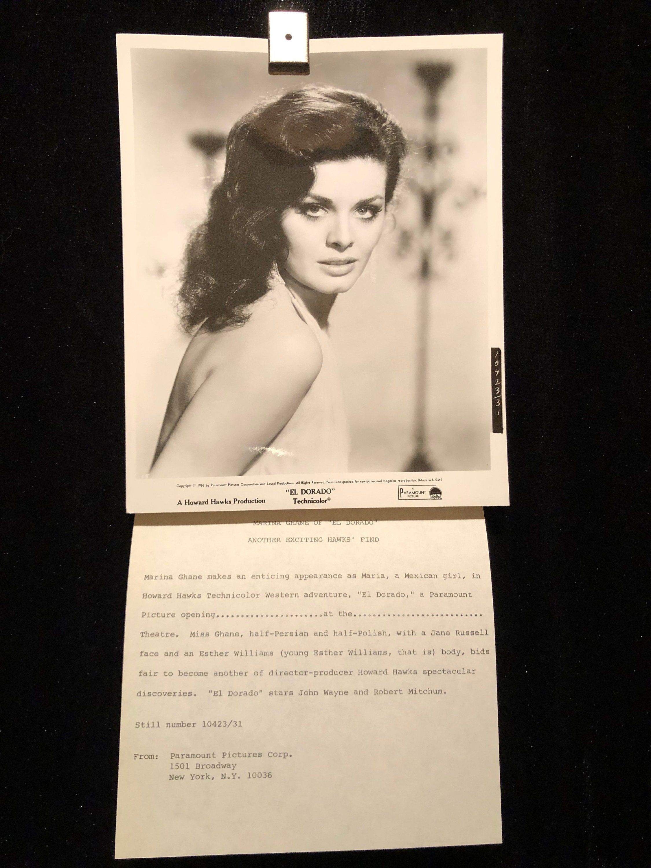 Original El Dorado 1966 8x10 W Press Mat Movie Black & White - Etsy