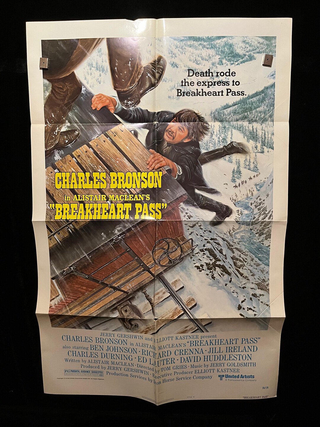 Original 1976 Breakheart Pass 1976 One Sheet Movie Poster Charles ...